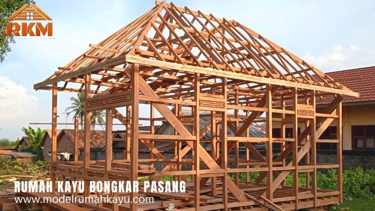Rumah Kayu Bongkar Pasang - Model Variatif dan Berkualitas