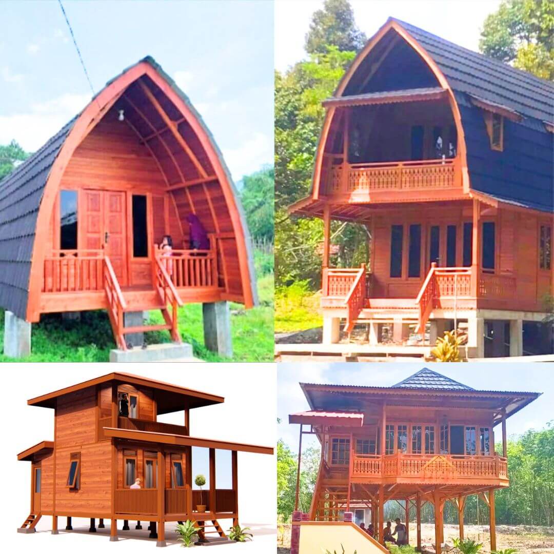 Rumah Kayu Bongkar Pasang - Model Rumah Panggung Limas